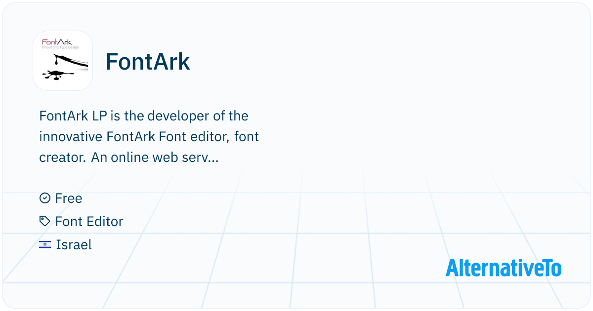 FontArk: A browser-based font editor, font creator, featuring the most ...