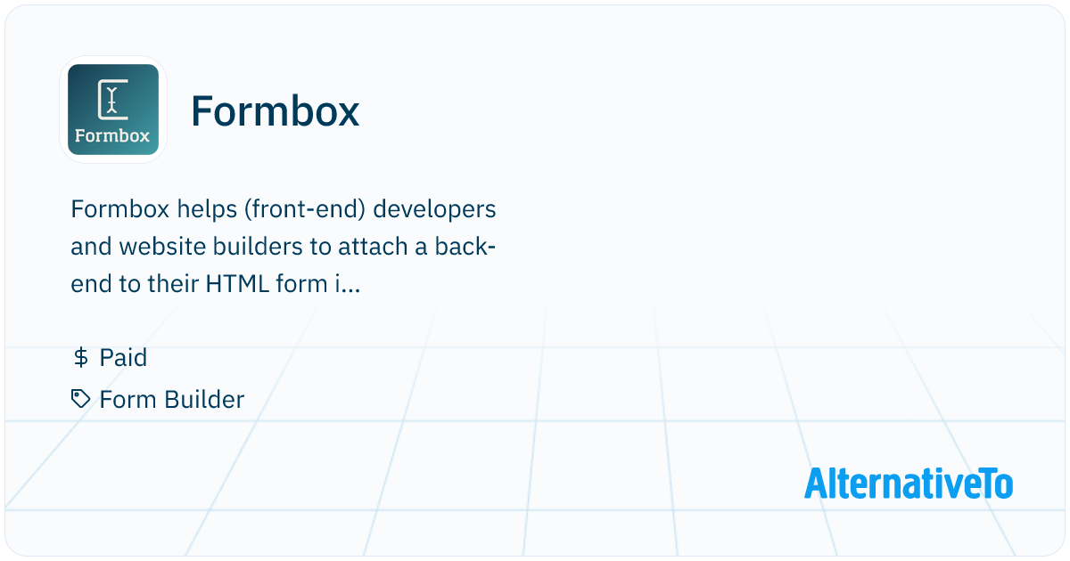 Formbox: Power your forms with our backend. Admin interface included ...