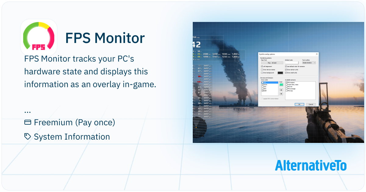 FPS Monitor: Tracks your PC's hardware state and displays this ...