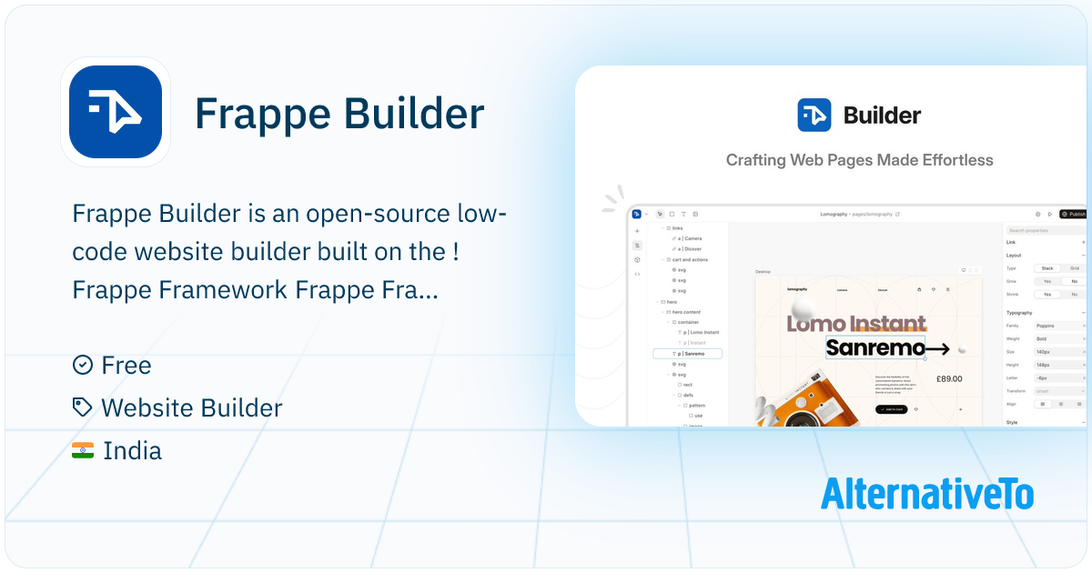 Frappe Builder: Open-source low-code website builder built on the ...