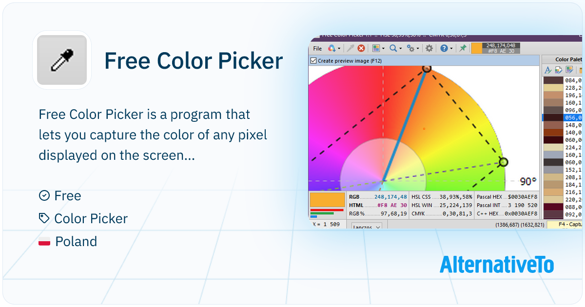 Free Color Picker: An advanced color picker, screen magnifier and color ...