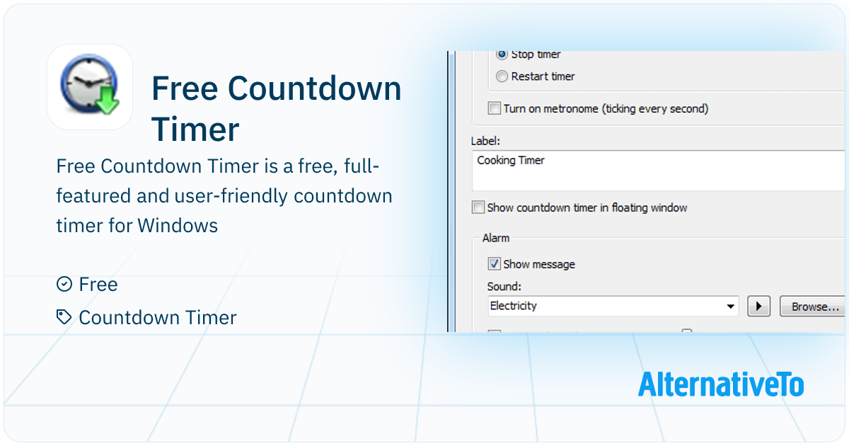 Free Countdown Timer: Free, full-featured and | AlternativeTo