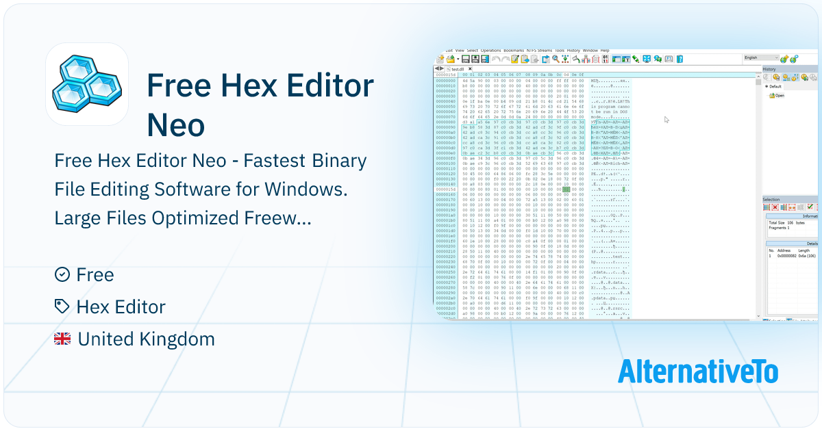 Free Hex Editor Neo: - Fastest Binary File Editing | AlternativeTo