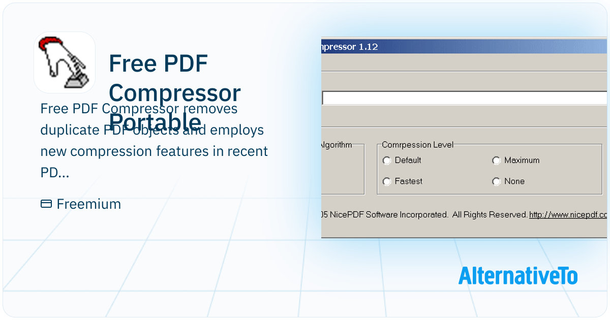 Free PDF Compressor Portable: Free PDF Compressor removes duplicate PDF ...