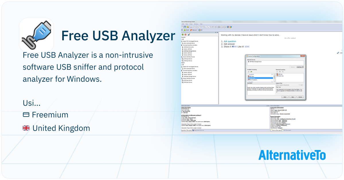 Free USB Analyzer: Non-intrusive software USB | AlternativeTo