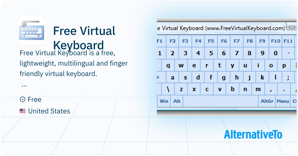 Free Virtual Keyboard: Free, lightweight | AlternativeTo