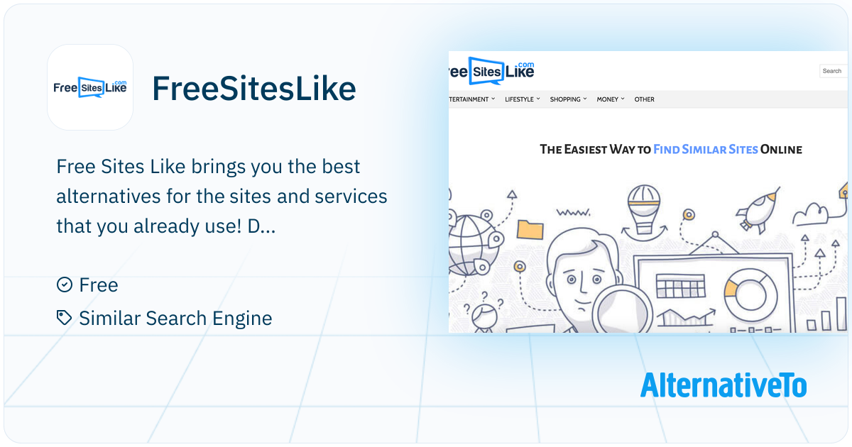 FreeSitesLike: Makes it easy to find similar sites online | AlternativeTo