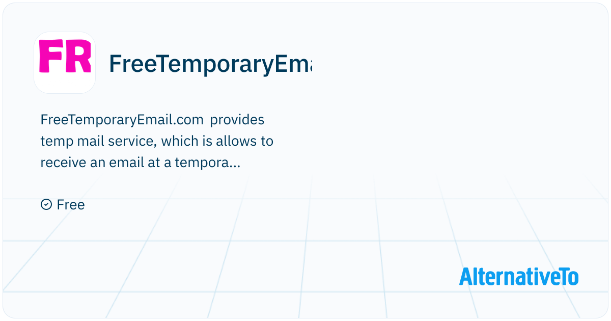 FreeTemporaryEmail.com: Provides free temp mail service | AlternativeTo