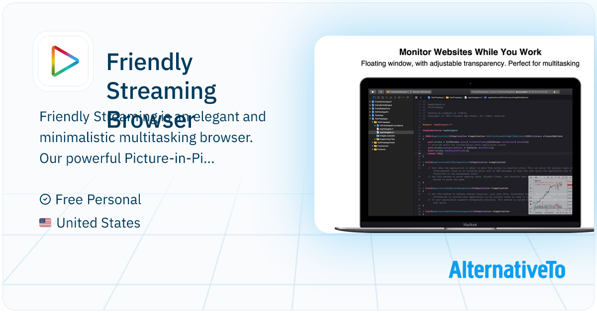 Friendly Streaming Browser: Friendly Streaming is an elegant and ...