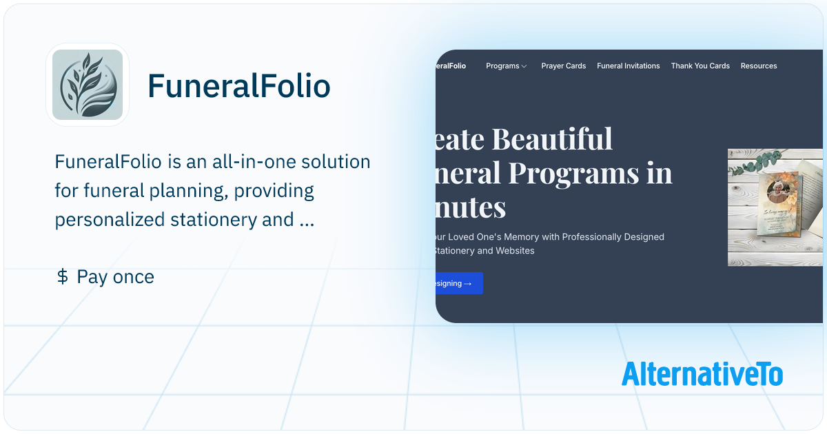 FuneralFolio: Your source for personalized funeral programs ...
