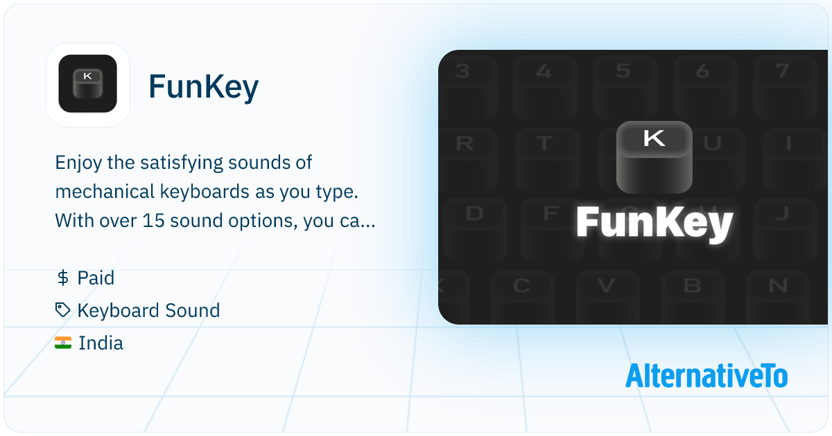 FunKey: Enjoy the satisfying sounds of mechanical keyboards as you type ...