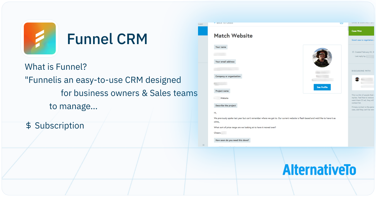 Funnel CRM: Funnel is an easy-to-use, simple tool that can help small ...