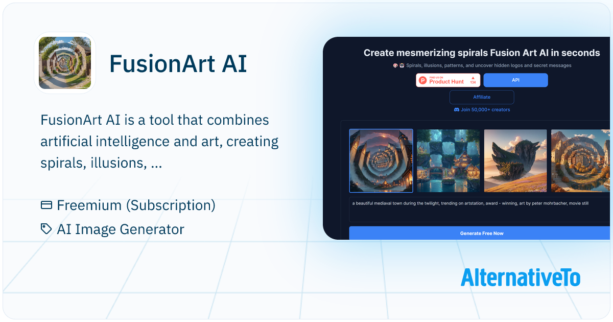 FusionArt AI: Explore the incredible fusion of AI and art! | AlternativeTo