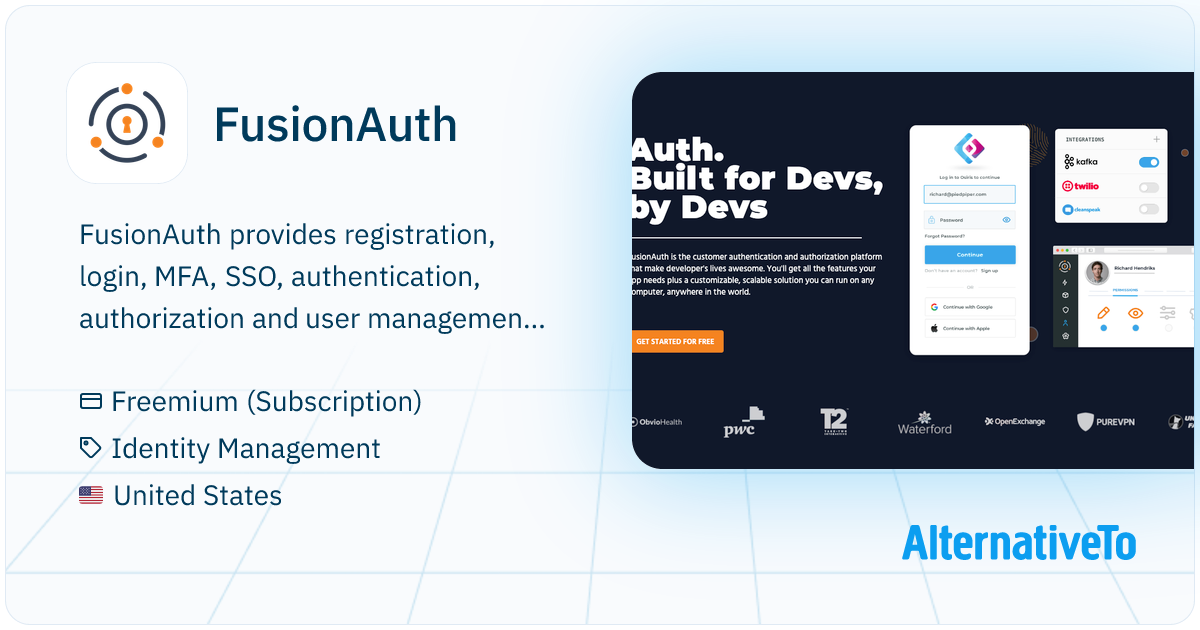 FusionAuth: Auth for any app. Get everything you need for secure ...