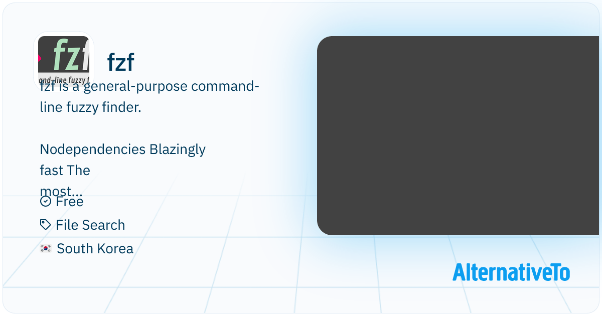 fzf: A command-line fuzzy finder written in Go | AlternativeTo