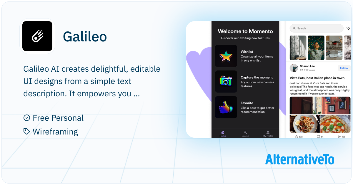 Galileo: AI creates delightful, editable UI designs from a simple text ...