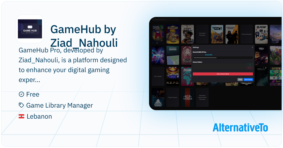 GameHub by Ziad_Nahouli: Open-source game and media dashboard with ...