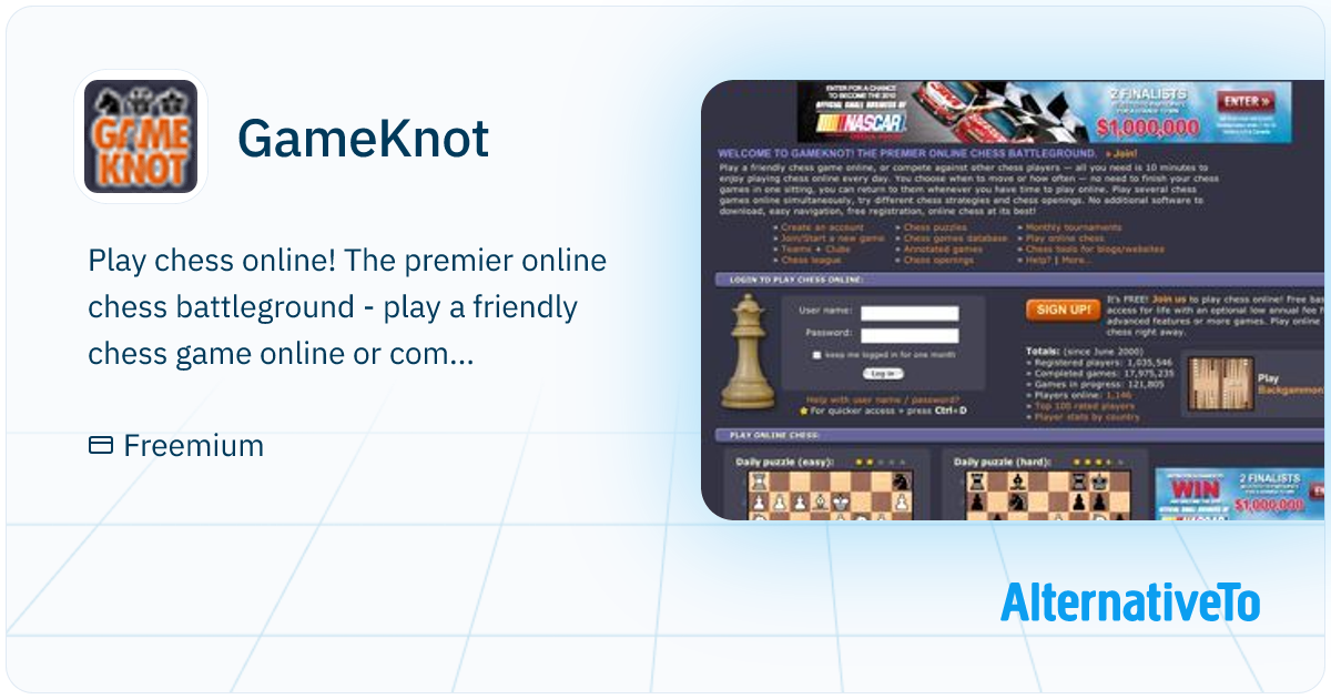 GameKnot: Play chess online! | AlternativeTo