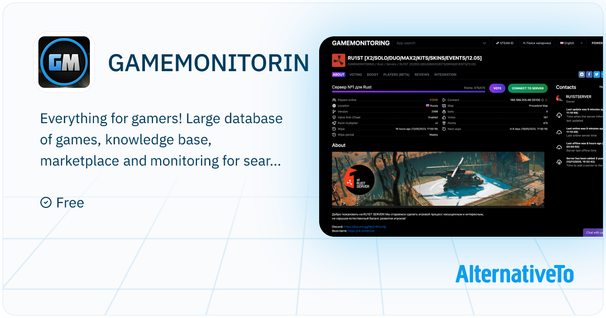 GAMEMONITORING: Everything for gamers! Large database of games ...