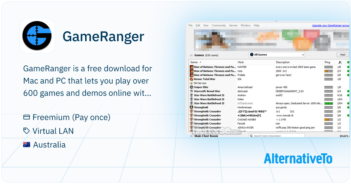 GameRanger: Free download for Mac and PC that | AlternativeTo