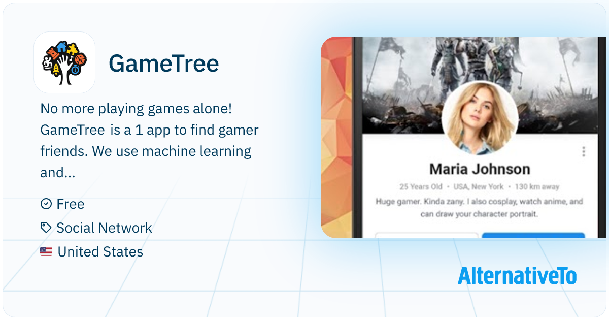 GameTree: App that helps you to get in touch with like-minded players ...