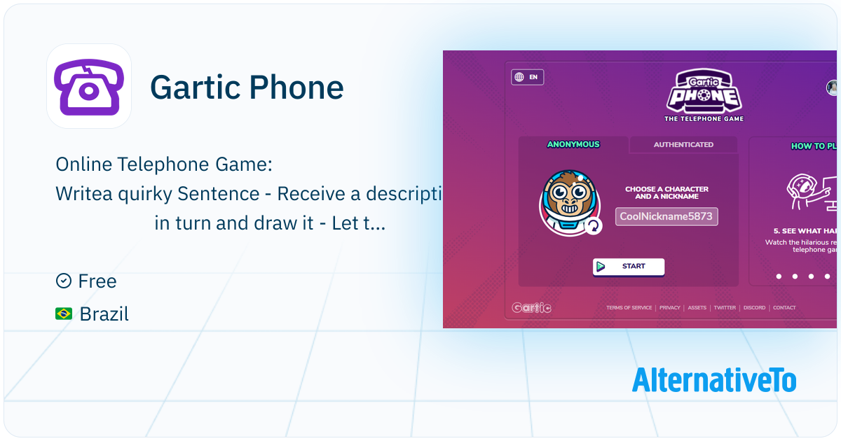 Gartic Phone: Drawing Telephone Game with Playback at the end ...