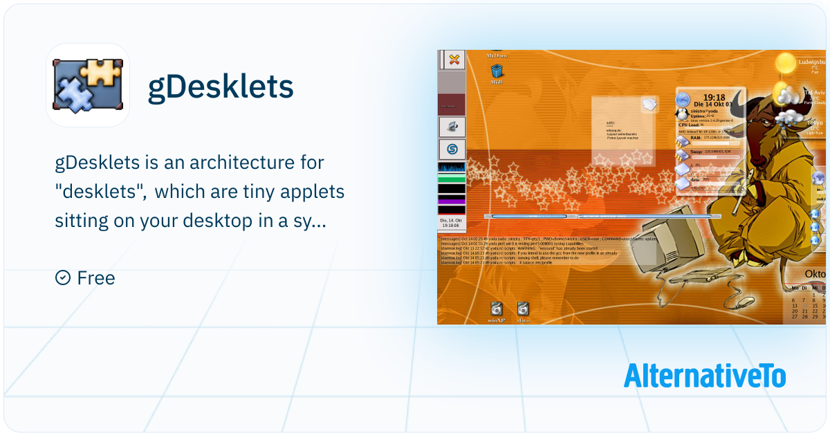 gDesklets: Architecture for | AlternativeTo
