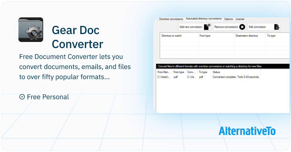 Gear Doc Converter: Free Document Converter lets you convert documents ...