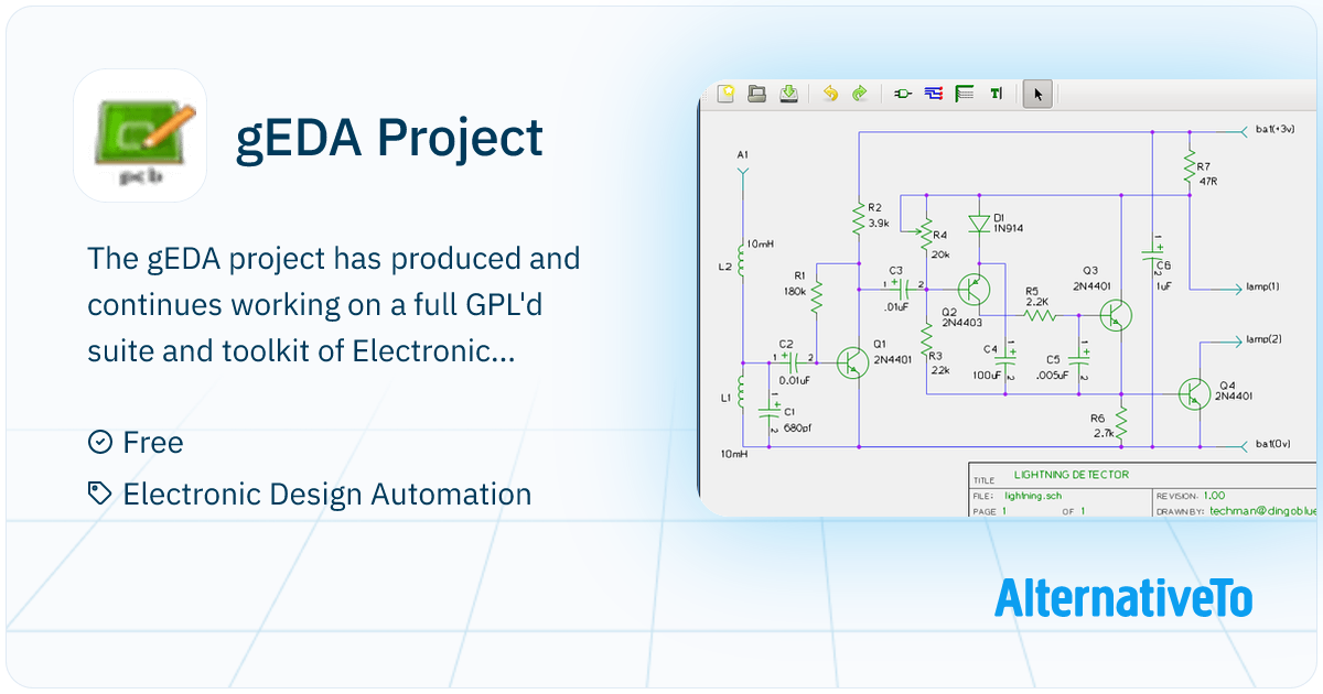 gEDA Project: The gEDA project has produced and continues | AlternativeTo