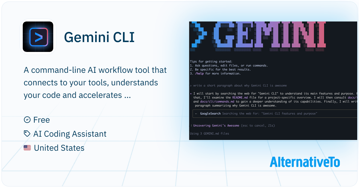 Gemini CLI: Terminal AI automates workflows, supports code and search ...