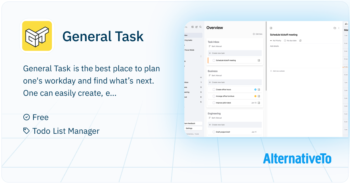 General Task: Powerful free task manager and daily planner that ...
