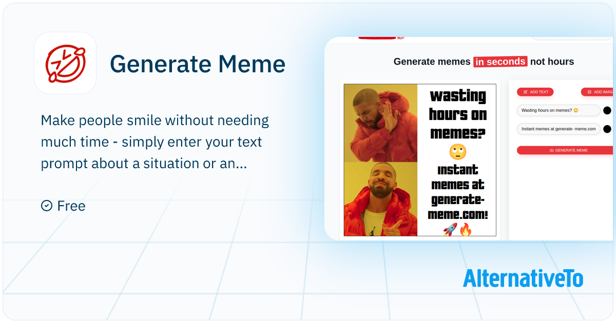 Generate Meme: Make people smile super fast with AI generated memes ...