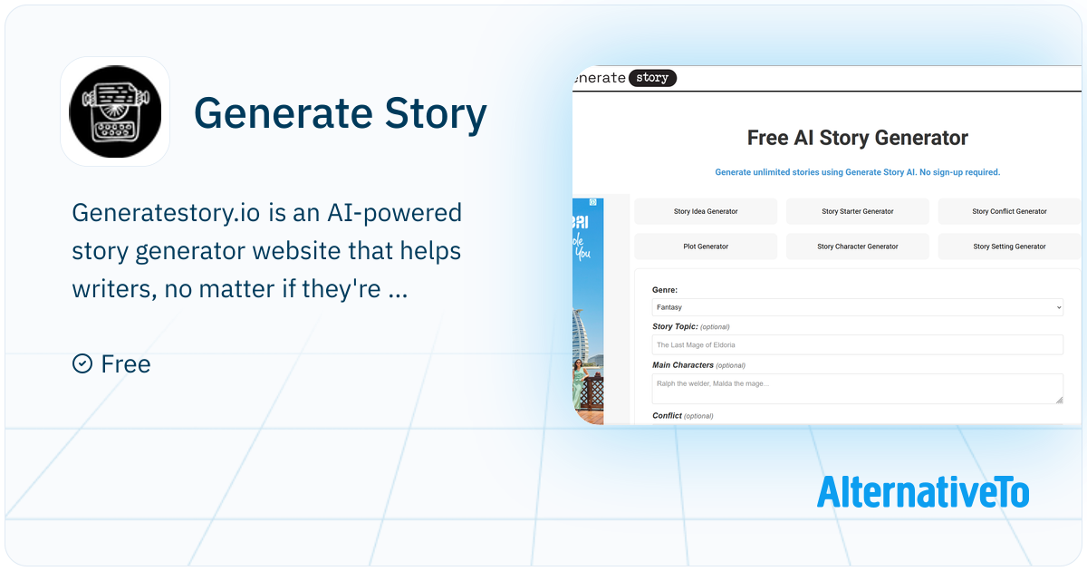 Generate Story: Generatestory.io is an AI-powered story generator ...