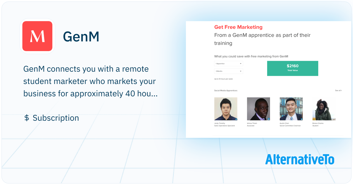 GenM: With GenM, you get a marketing apprentice that helps you market ...