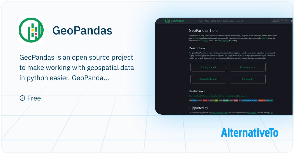 GeoPandas: Open source project to make working with geospatial data in ...