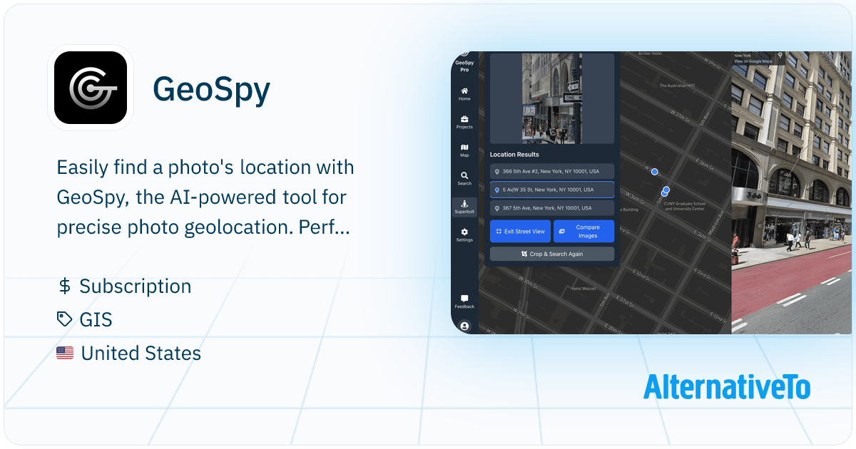GeoSpy: Easily find a photo's location with GeoSpy | AlternativeTo
