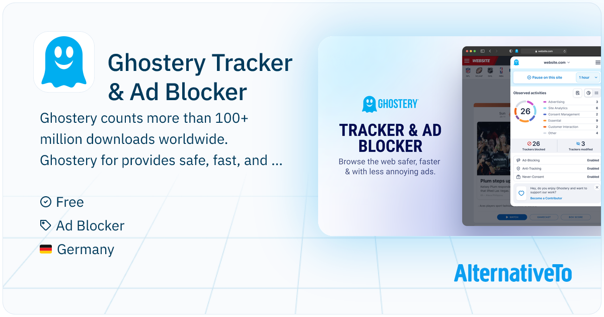 Ghostery Tracker & Ad Blocker: Block ads, cookies, popups & other ...
