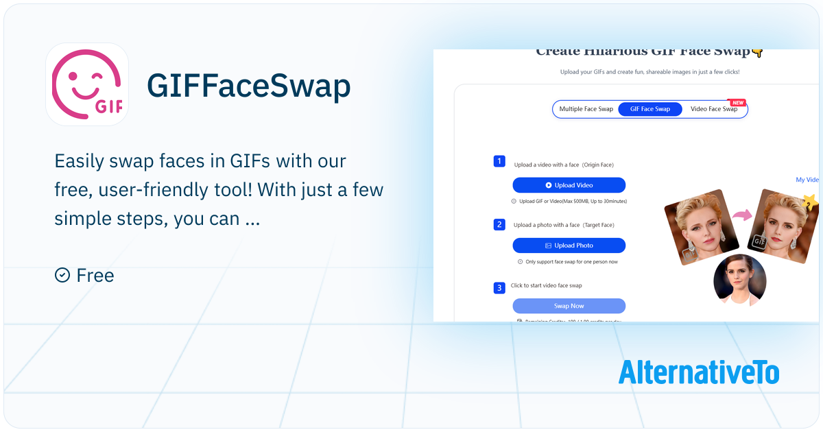 GIFFaceSwap: Easily swap faces in GIFs with our free, user-friendly ...