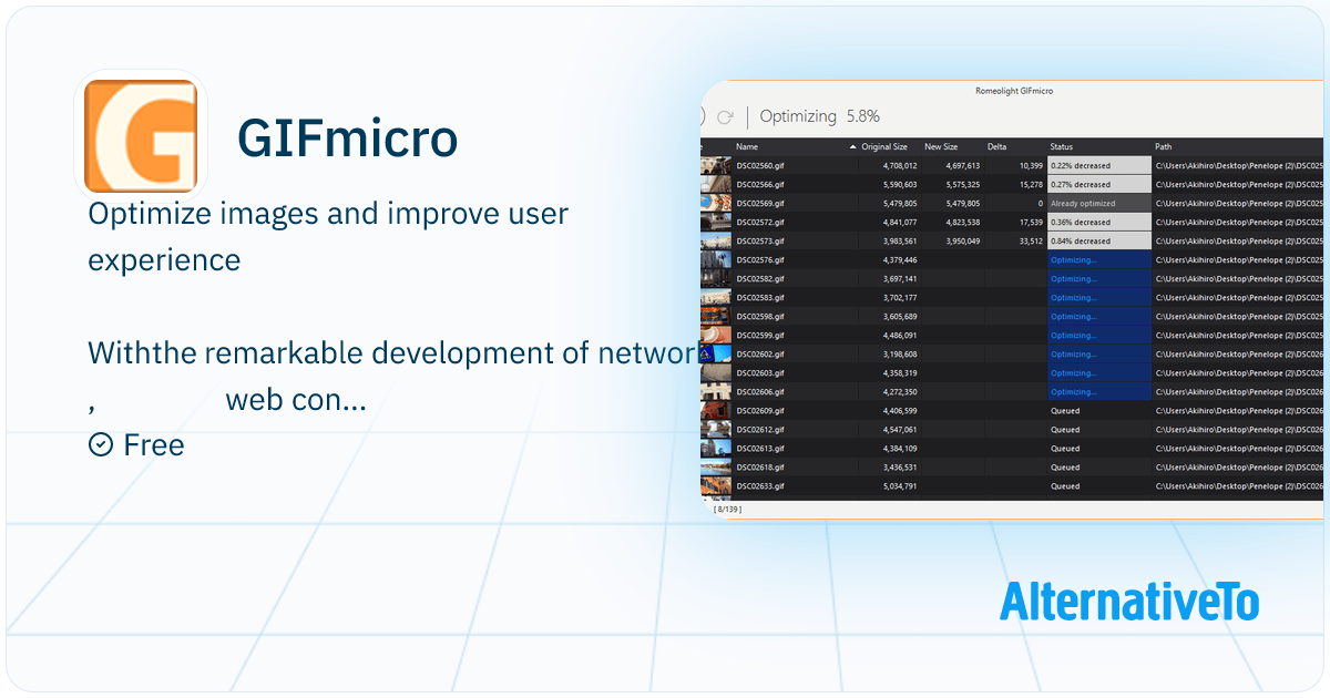 GIFmicro: Optimize GIF files to give users a comfortable web experience ...