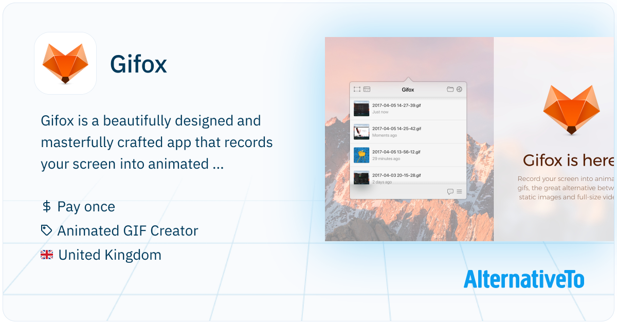 Gifox: Beautifully designed and masterfully | AlternativeTo