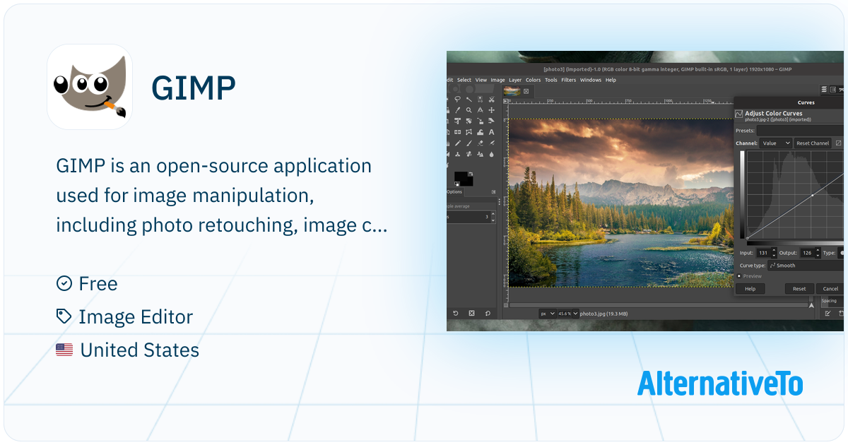 GIMP: Open-source suite for advanced editing, batch processing, plugins ...