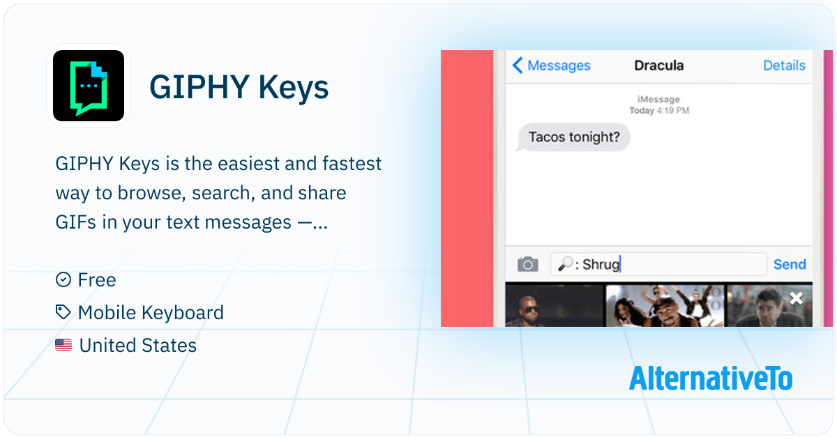 GIPHY Keys: The easiest and fastest way to | AlternativeTo