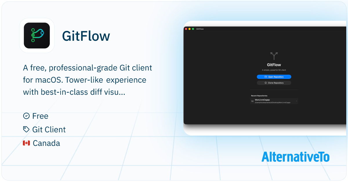GitFlow: The Git GUI that professionals deserve | AlternativeTo