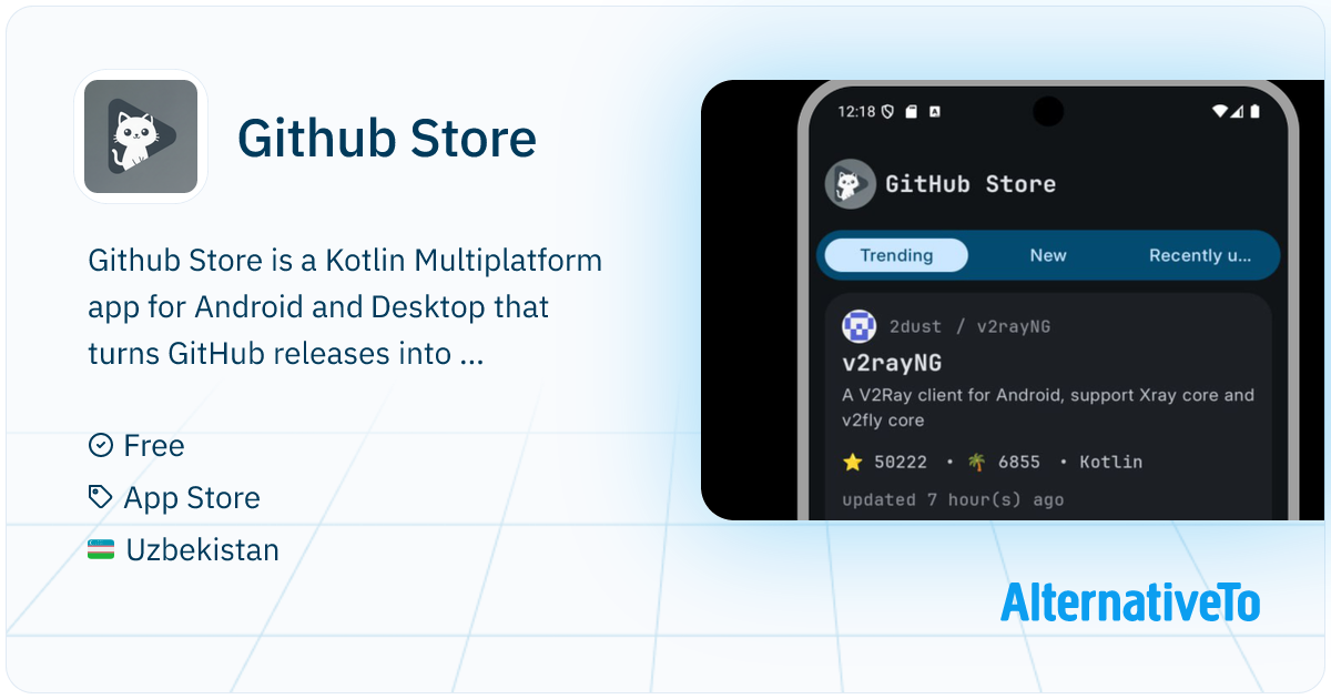 Github Store: Open-source app store for GitHub releases with platform ...