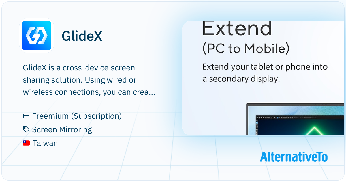 GlideX: Screen mirroring or extending between Windows, Android and ...