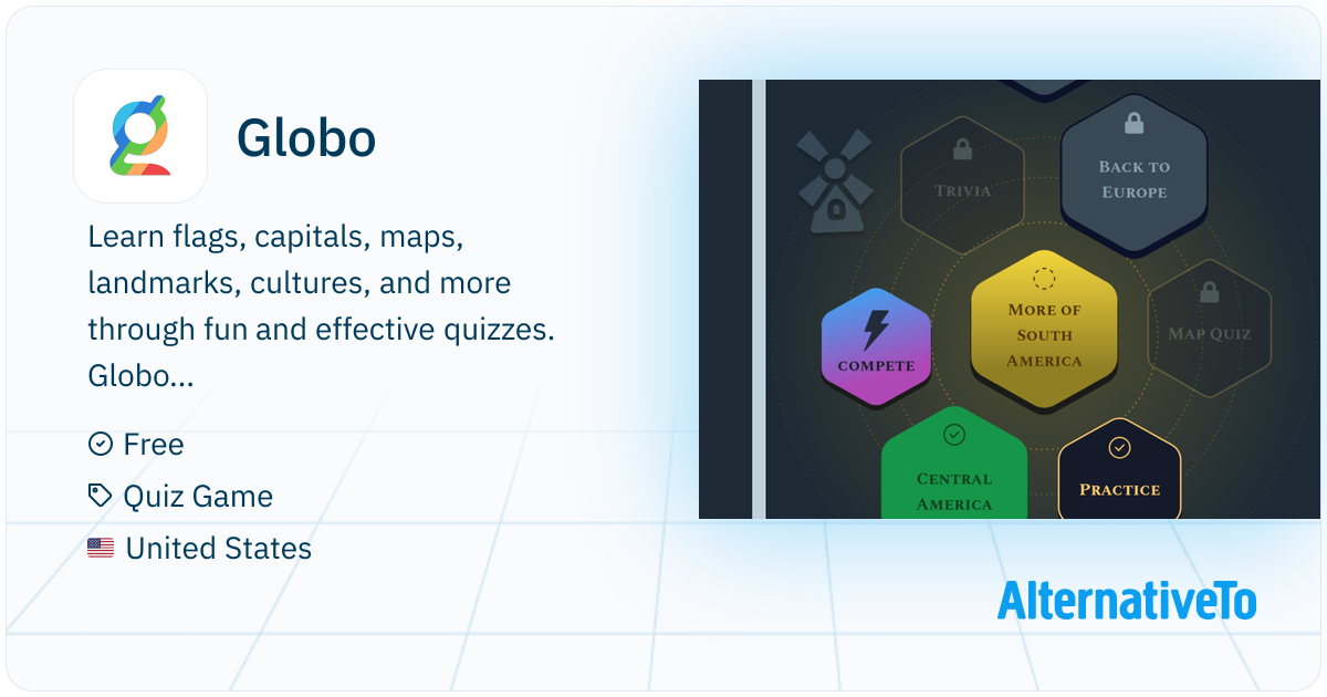 Globo: Learn flags, capitals, maps, landmarks, cultures | AlternativeTo