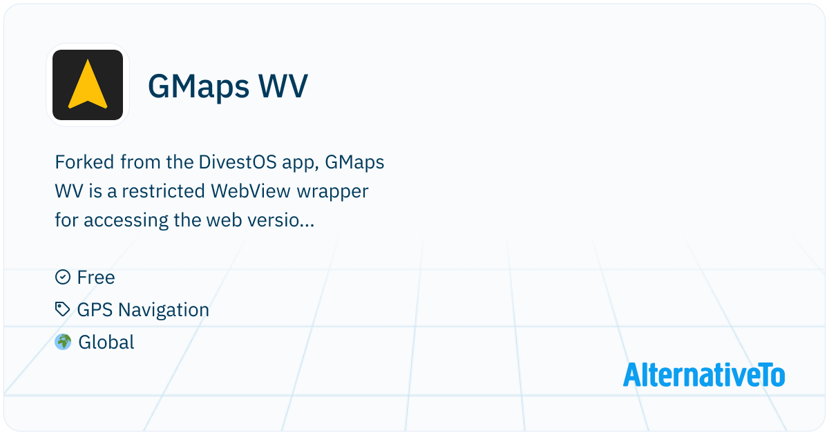 GMaps WV: Restricted WebView wrapper for Google Maps web version ...