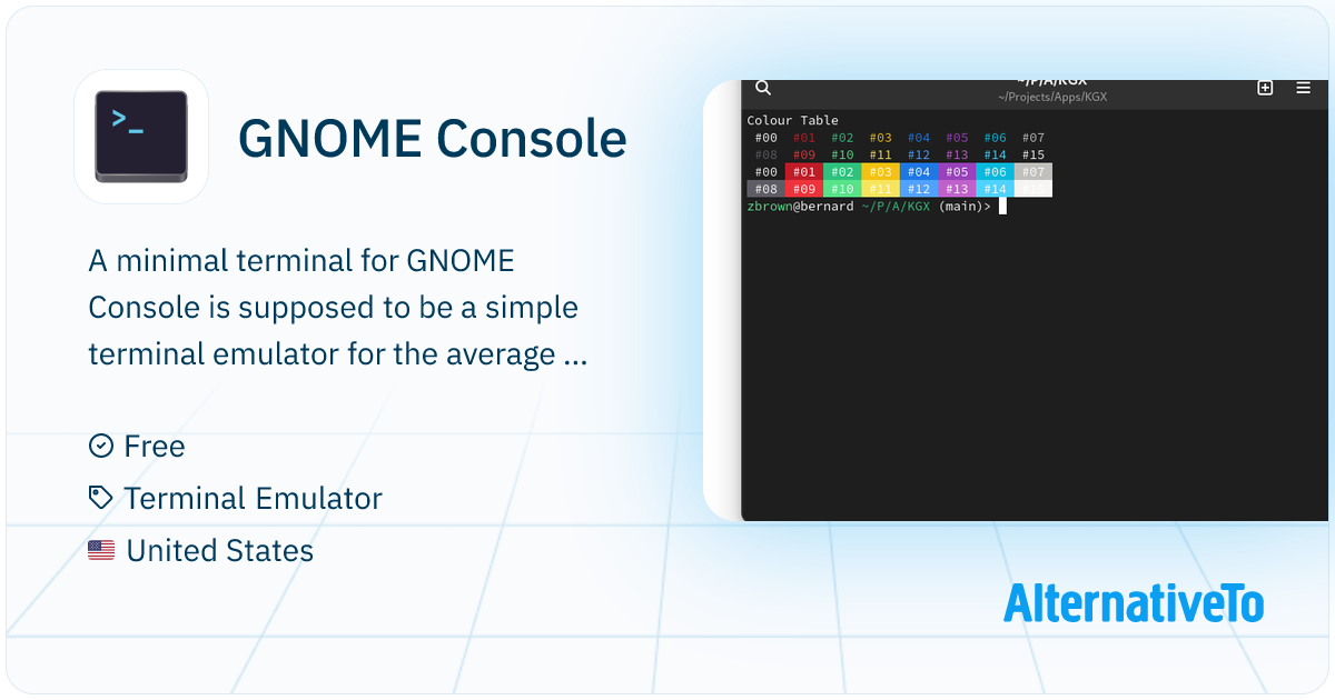GNOME Console: A simple user-friendly terminal emulator for the GNOME ...