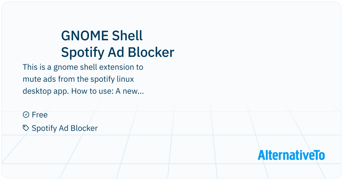 GNOME Shell Spotify Ad Blocker: This is a gnome shell extension to mute ...