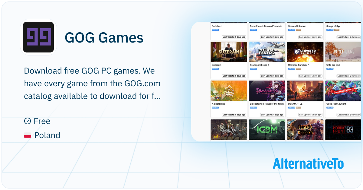 GOG Games: Download free GOG PC games | AlternativeTo